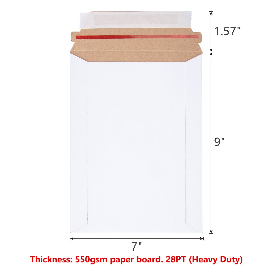 7x9" Rigid Paper Board Mailers: Heavy Duty 550 GSM. - Etsy