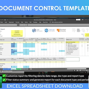 Document Control Template, Document Management Tools, Project 