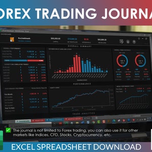 Forex Trading Journal Excel Template Download for Forex | Etsy Canada