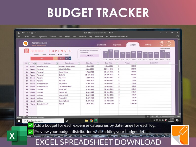 Budget Tracker Spreadsheet, 2024 Monthly Budget Template, Budget ...