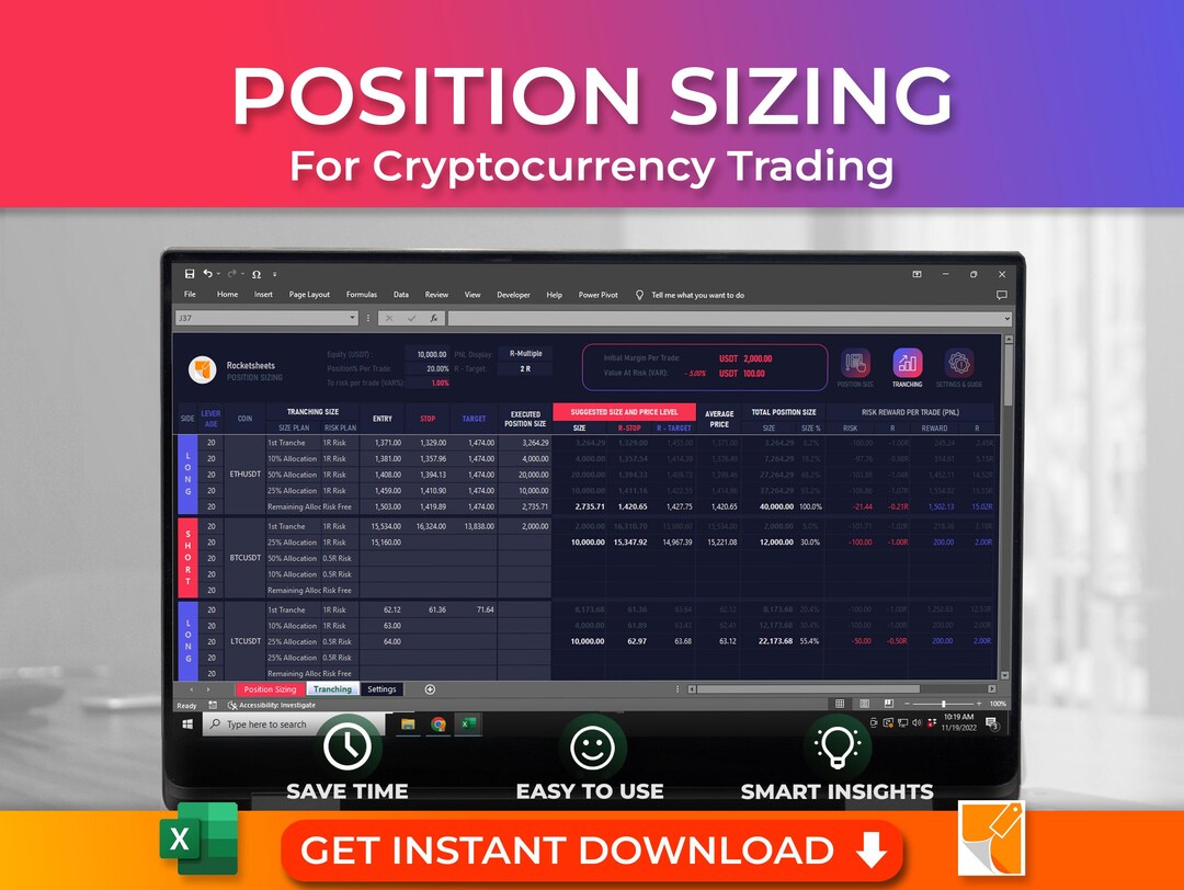 Crypto Position Sizing Tool: Trading Risk Management Excel Template (instant Download) - Etsy
