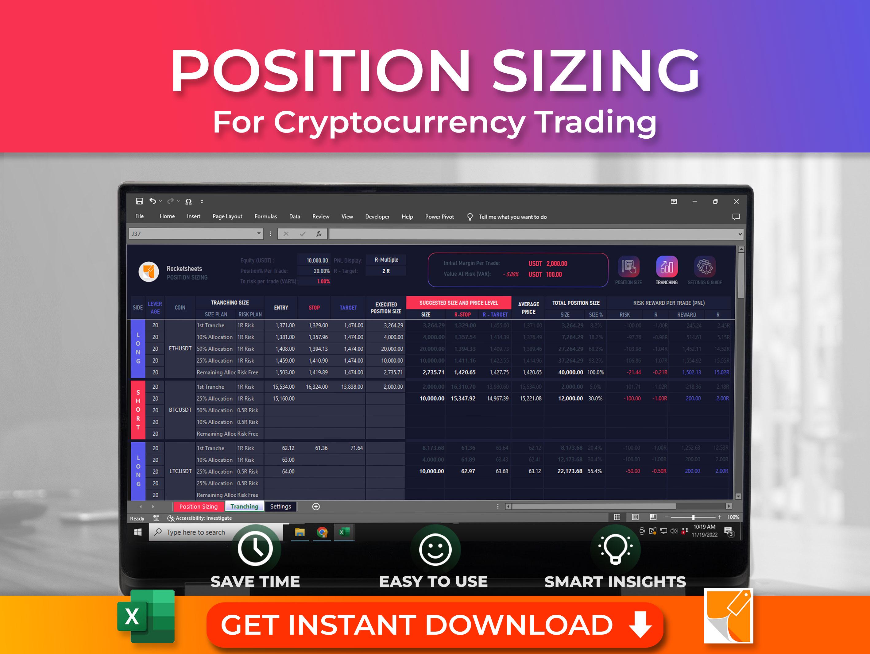 Crypto Position Sizing Tool: Trading Risk Management Excel Template (instant Download) - Etsy
