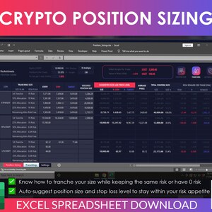 Crypto Position Sizing Tool, Trading Risk Management Template, Binance Futures Calculator ...