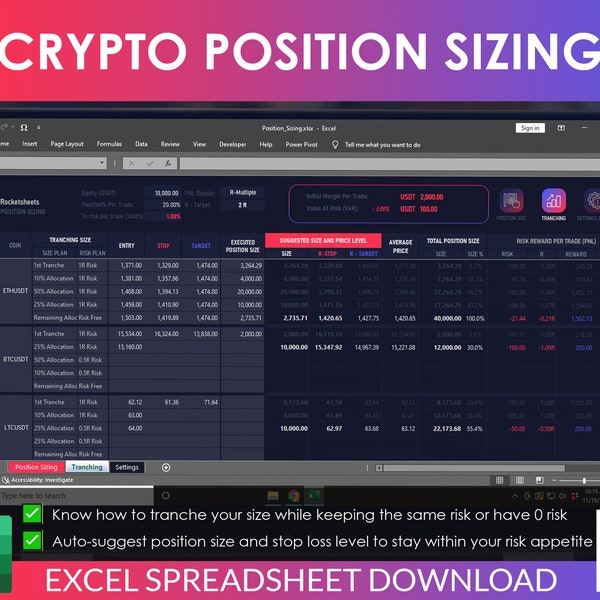 Excel Template Crypto - Etsy