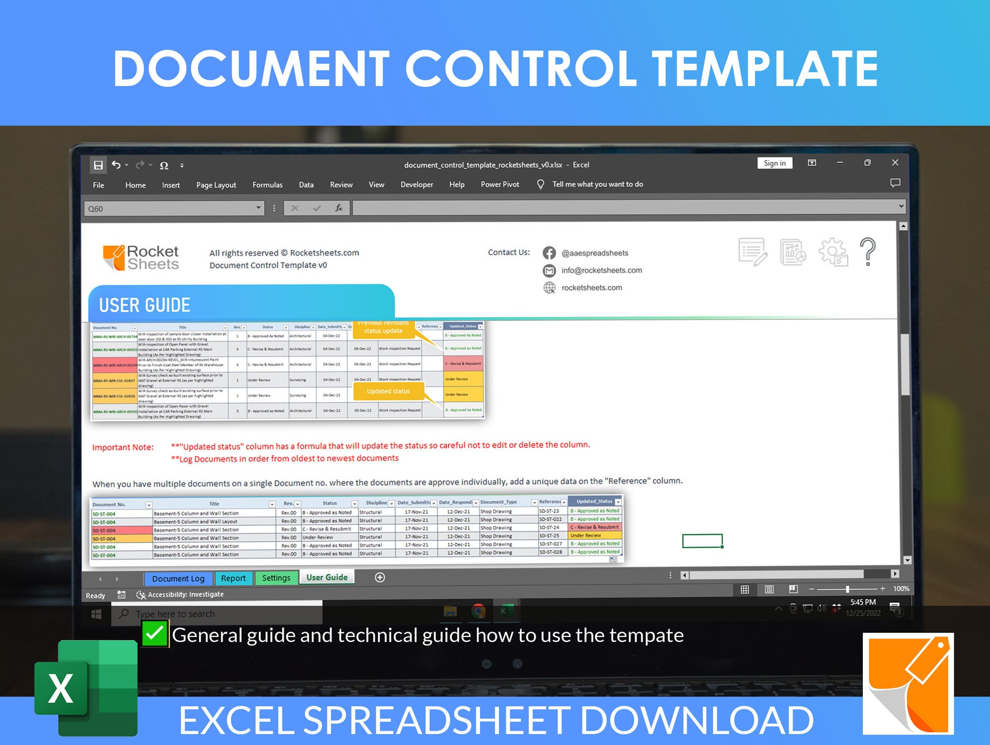 Document Control Template Document Management Tools Project - Etsy Document Control Template Document Management Tools Project - Etsy