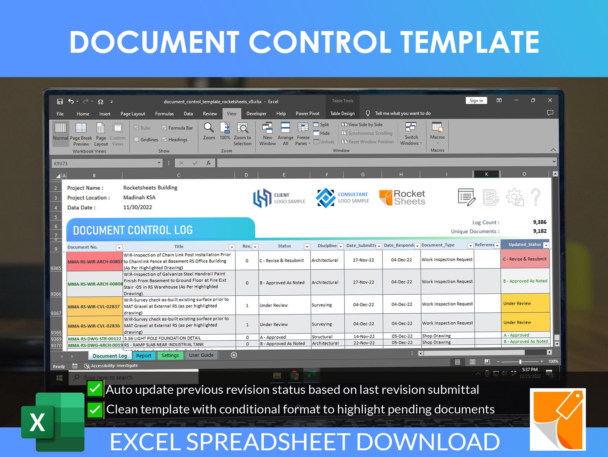 Project Management Excel Template Bundle: Risk, Time Schedule, Cashflow ...