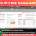Project Risk Management Excel Template: PMBOK Guide Tool (digital ...
