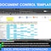 Document Control Template: Project Management Spreadsheet (instant ...