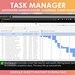 Task Manager Google Sheet Template: Kanban Board, Gantt Chart (instant ...