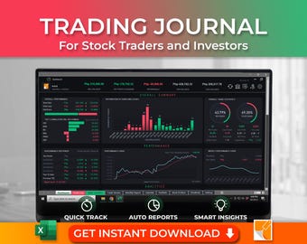 Trade Journal Trade Tracker Investment Spreadsheet Excel for Day ...