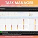 Task Manager Google Sheet Template: Kanban Board, Gantt Chart (instant ...