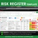 Risk Register Google Sheets Template, Risk Management, PMBOK Guide Tool ...