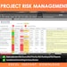 Project Risk Management Template, PMBOK Guide Tool, Risk Register Excel ...