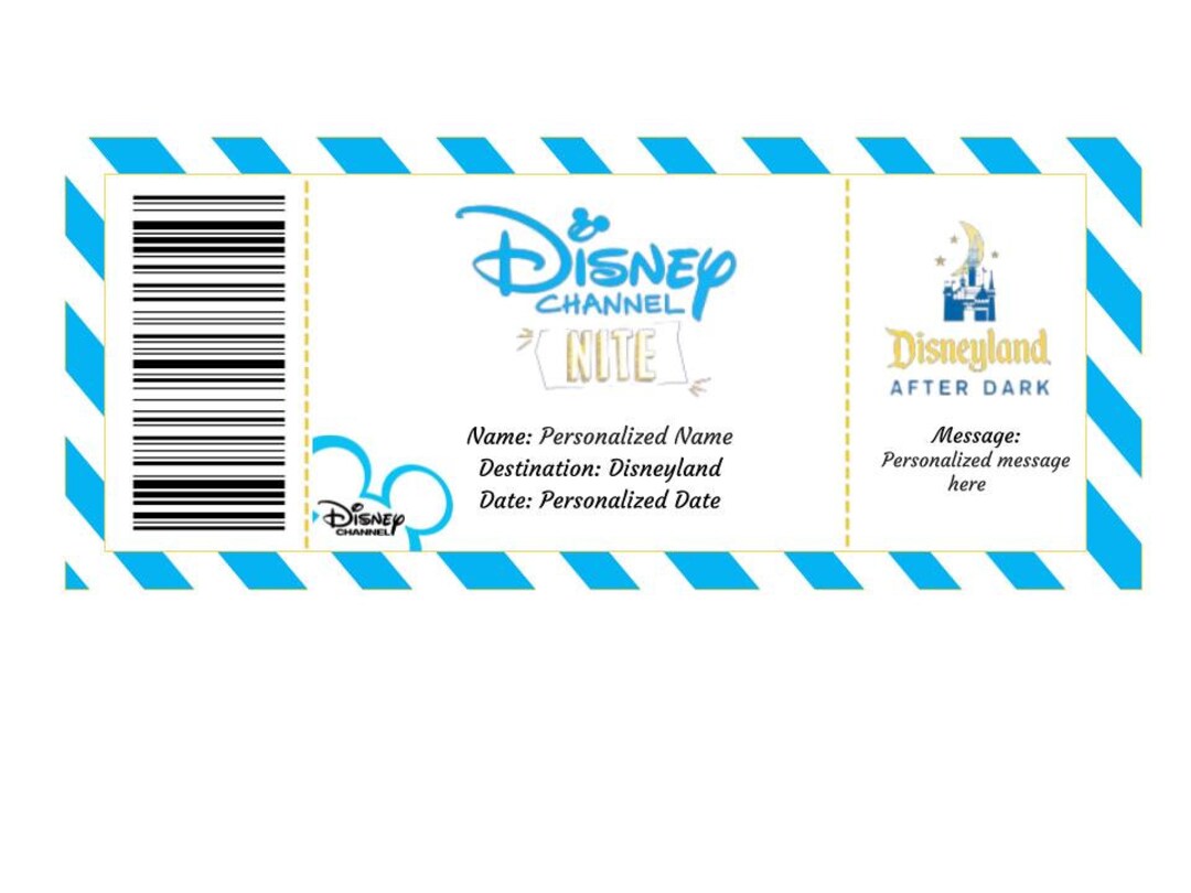 Printable Channel Night Ticket - Etsy