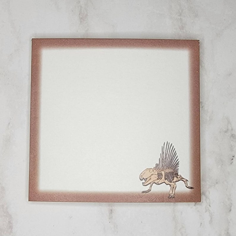Dimetrodon Sticky Notes Dinosaur Stationery Dinosaurs - Etsy