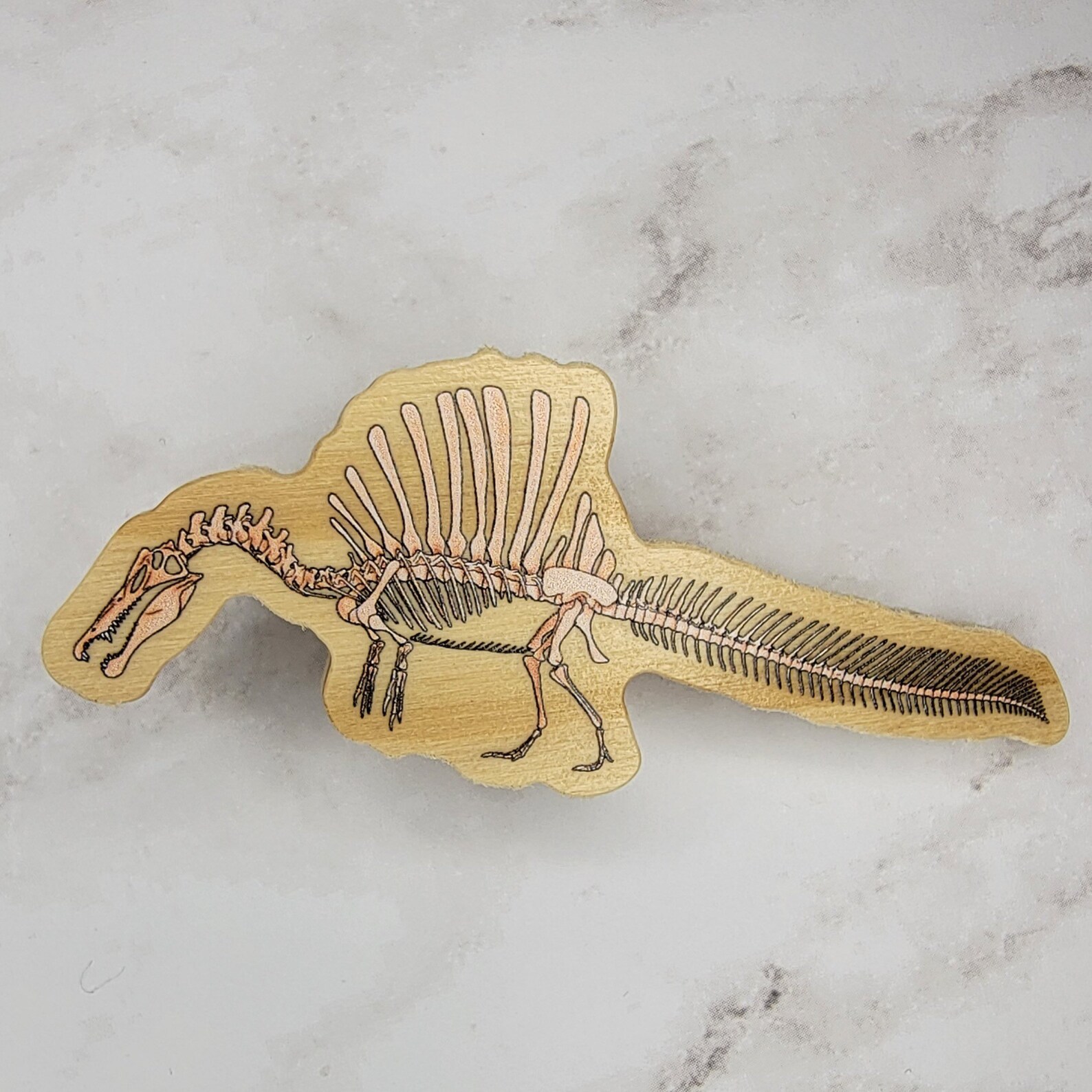 Spinosaurus Wood Pin Dinosaurs Fossils Paleontology - Etsy