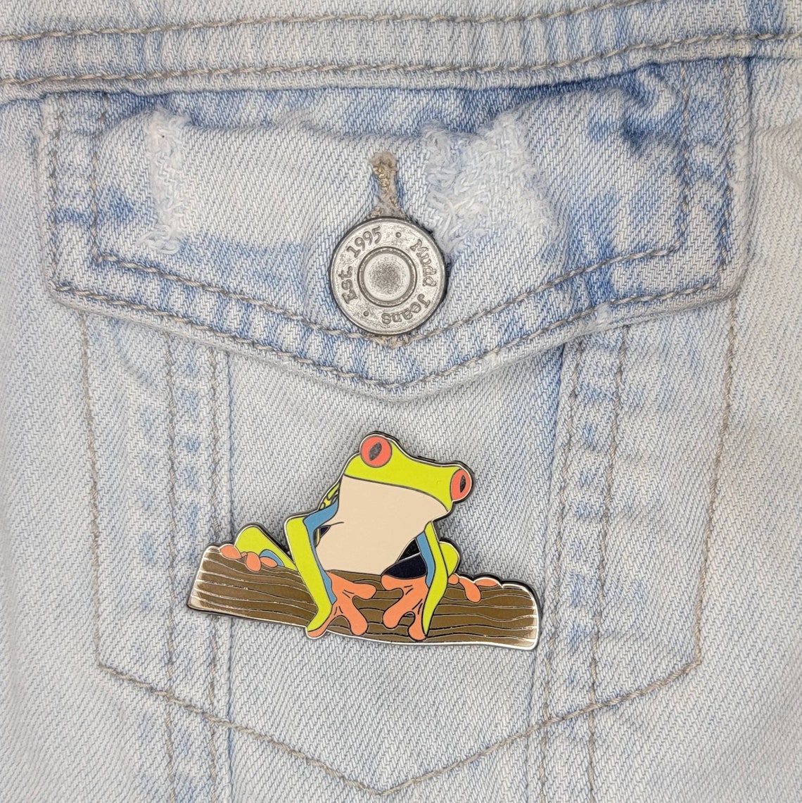 Red Eyed Tree Frog Pin Amphibian Frogs I Rainforest Frog - Etsy