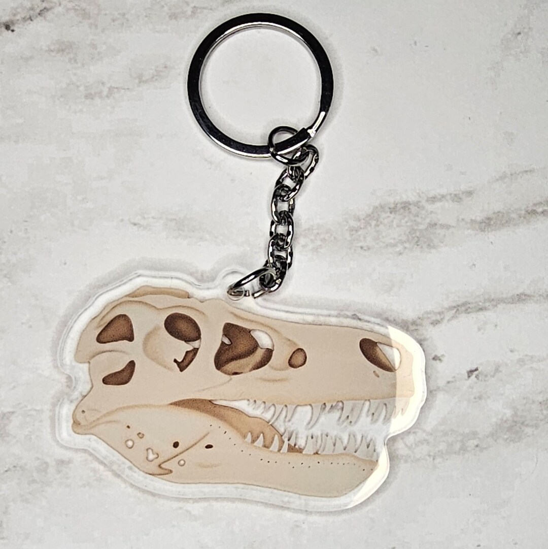 Tyrannosaurus Rex Acrylic Keychain T.rex Dinosaurs - Etsy