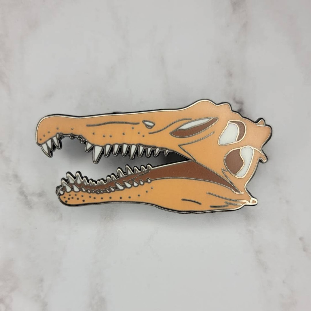 Spinosaurus Enamel Pin | Dinosaur | Fossil | Paleontology | Cretaceous ...