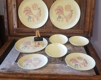 Rooster Plates - Etsy