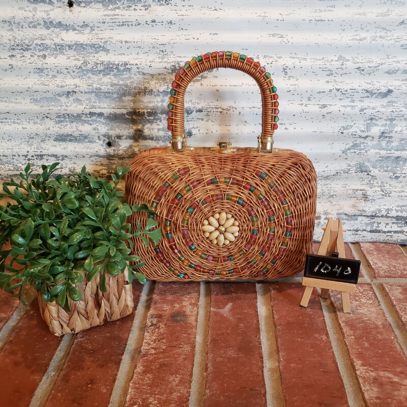 Rattan Purse - Etsy