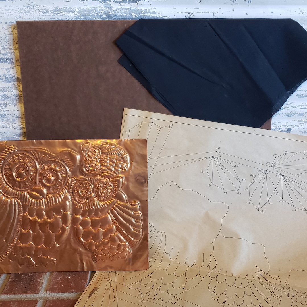 Vintage Copper Wire Art Owl Family Craft Kit, Retro in Box Owl Copper ...