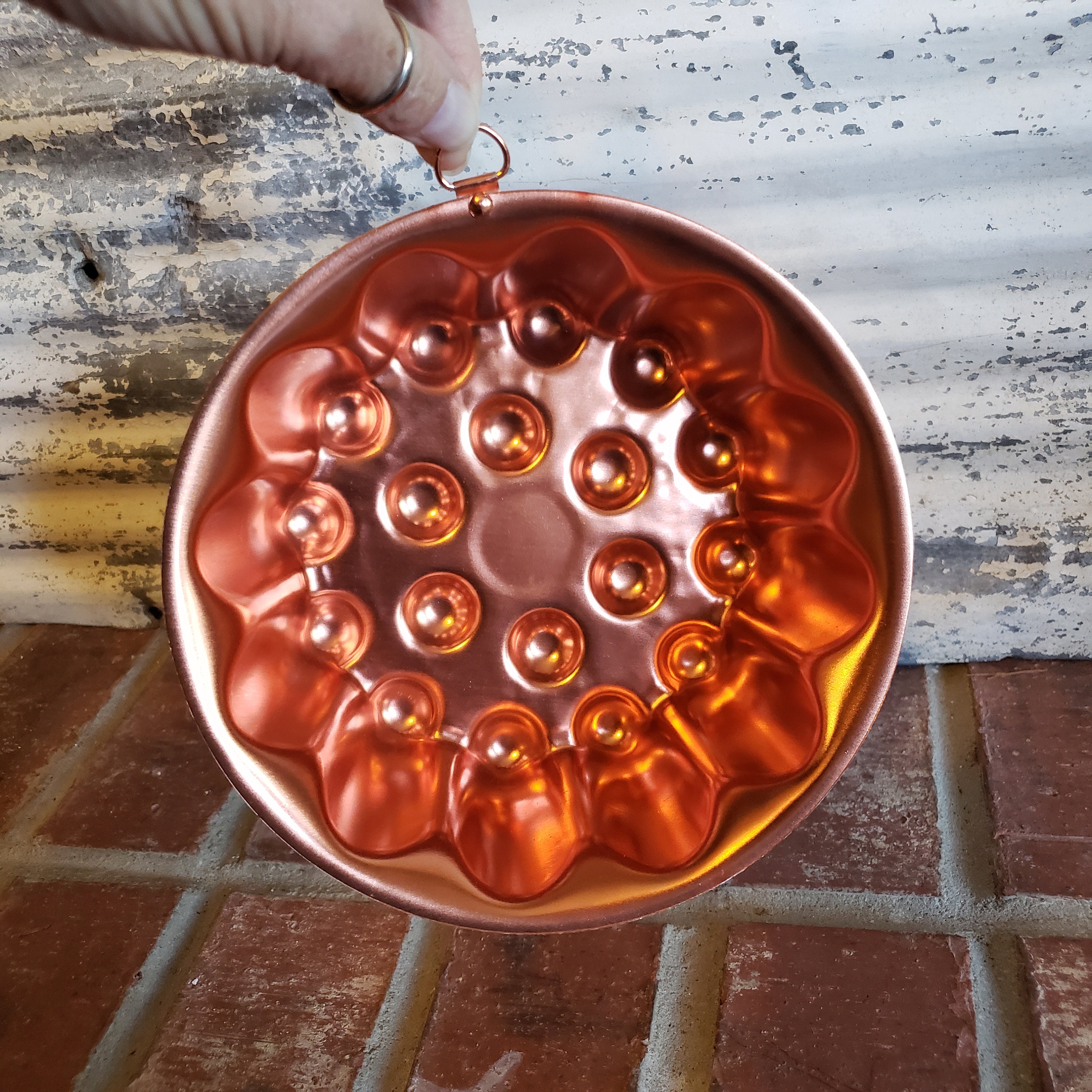 Vintage Round Fluted Copper Mold - Etsy