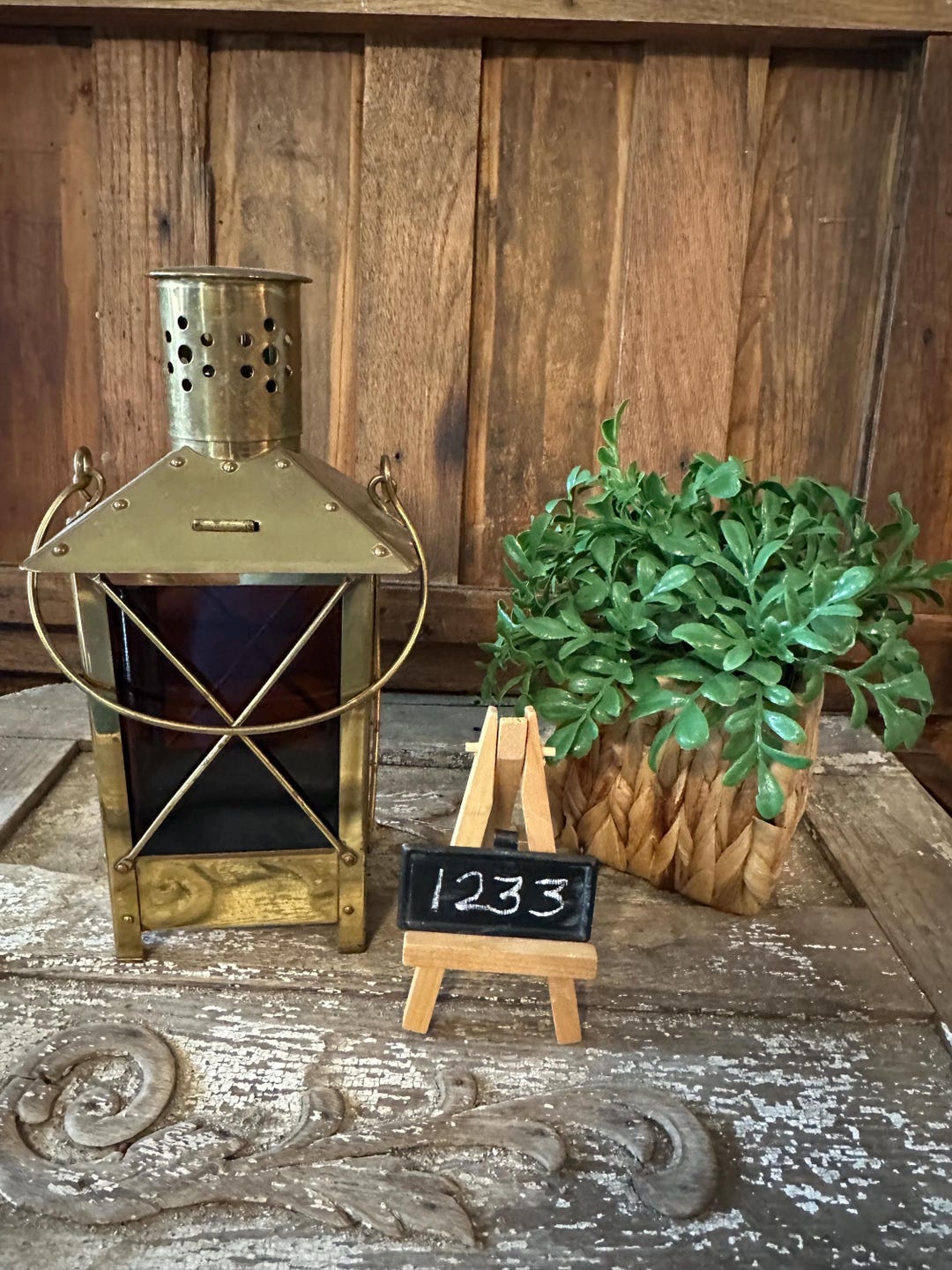 Amber Glass and Brass Decanter, Swiss Lantern Musical Decanter - Etsy