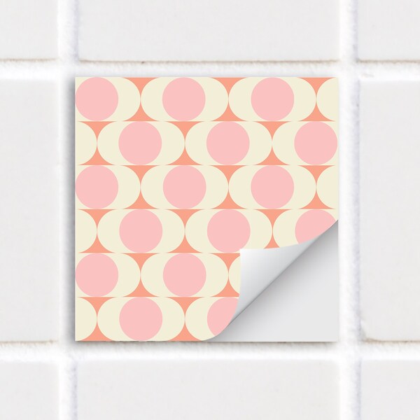 Retro Tiles Pink - Etsy
