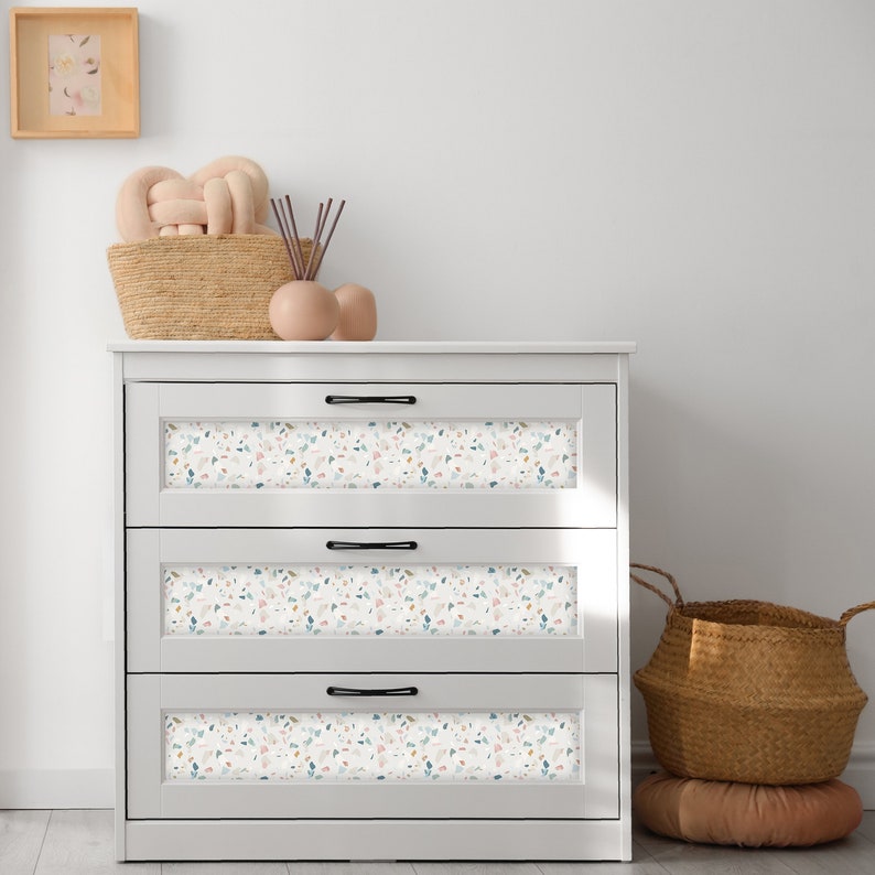 Vinyl Wrap Terrazzo Furniture Vinyl Wrap Stair Riser | Etsy