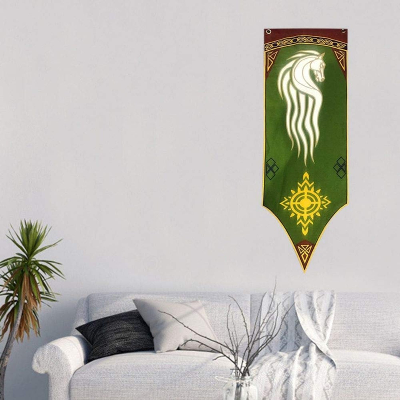 Lord of the Rings Rohan Banner Flag LOTR Gondor the Hobbit | Etsy