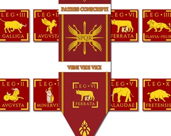 Roman Legion Flag | Etsy