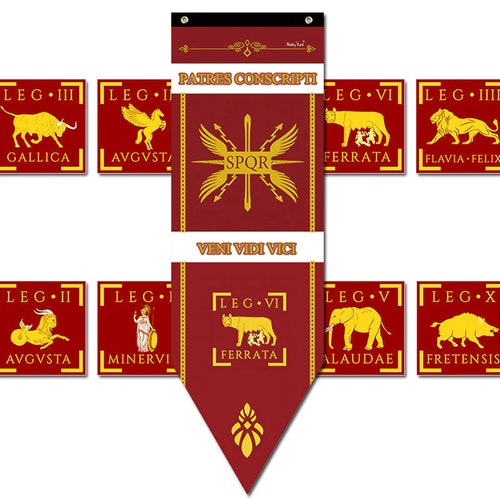 Roman Empire Flag Unique Design Print Hiqh Quality - Etsy
