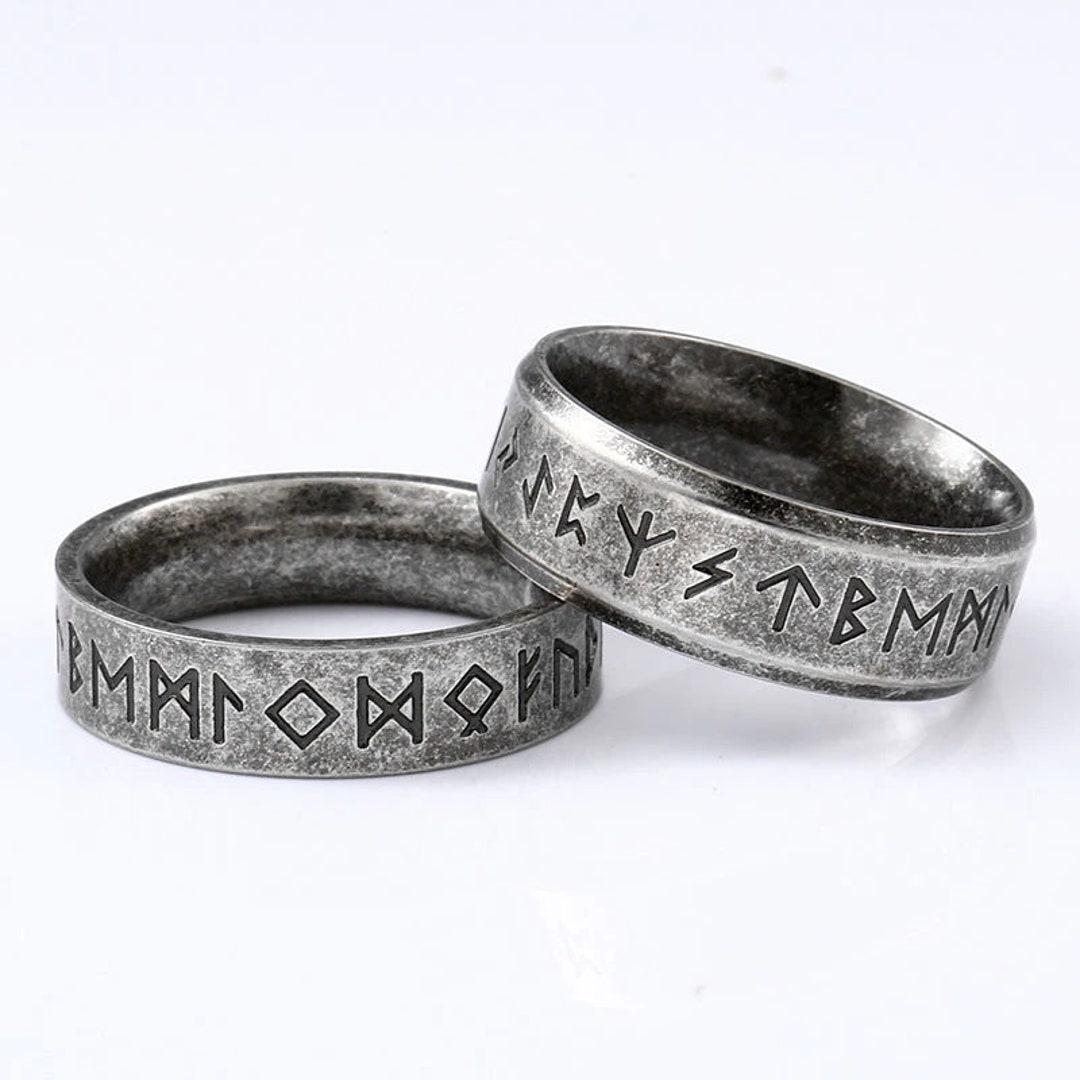 Odin Norse Viking Nordic Ring for Men Fashion Gothic Real Stainless ...