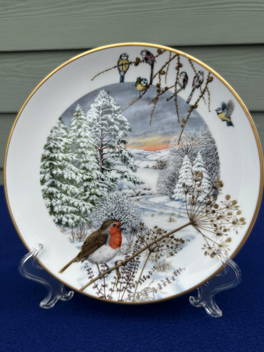 Franklin Porcelain Frank Barrett Collector Plate, A Country Lane in ...