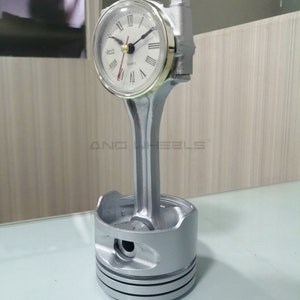 Deskton Desk Clock Made of Car Engine Piston, Repurposed, Personalize ...