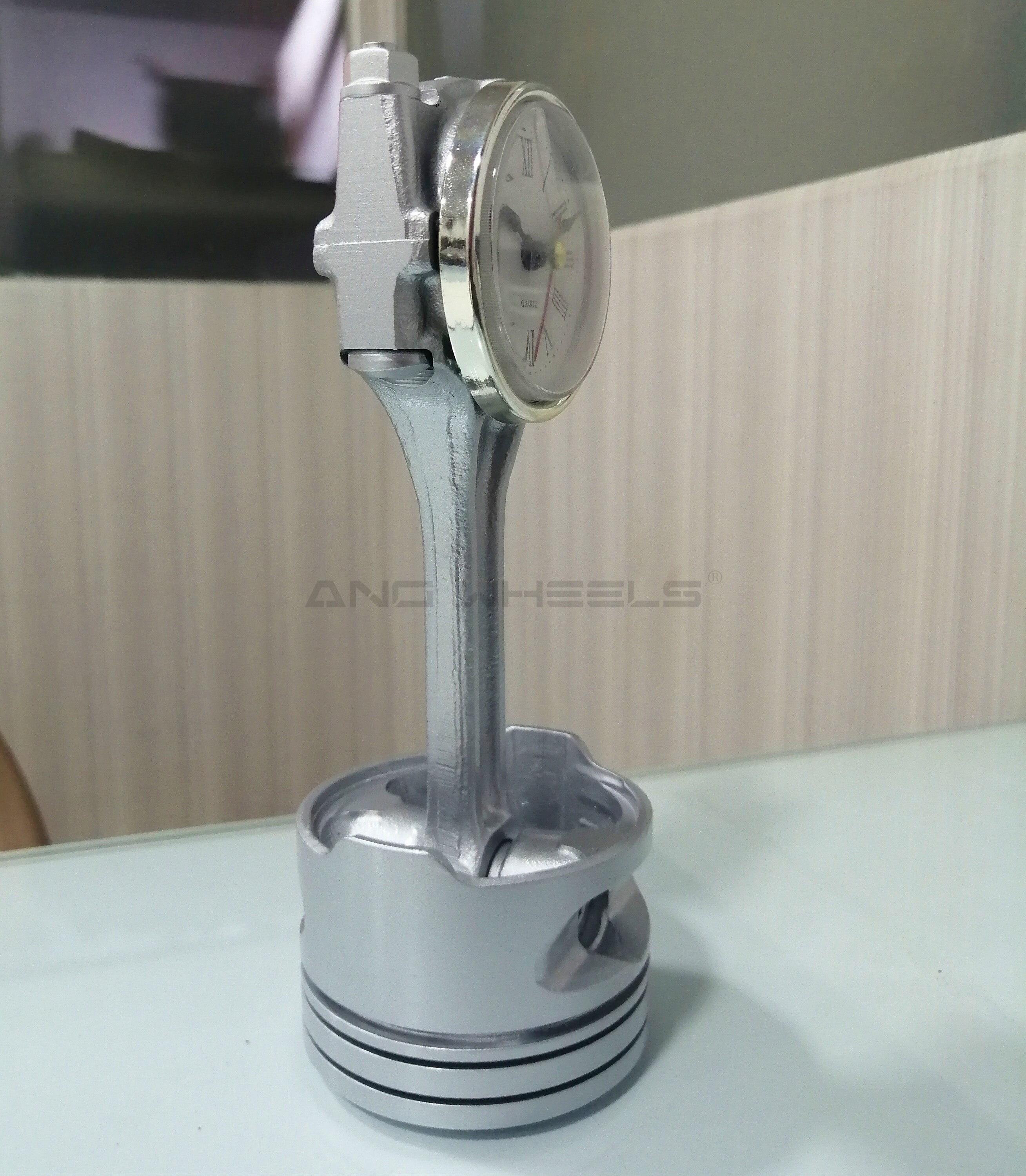 Deskton Desk Clock Made of Car Engine Piston, Repurposed, Personalize ...