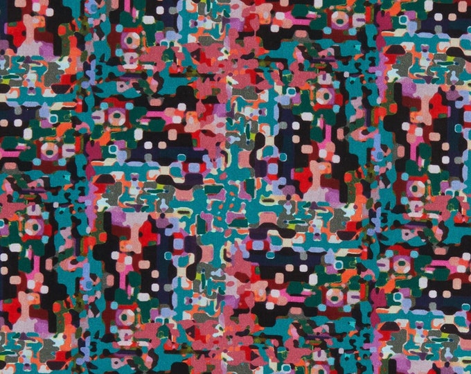 Abstract Colorful Paint Strokes Fabric Painterly bright by ...