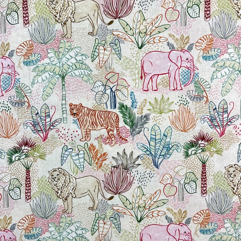 Jungle Print Fabric - Etsy