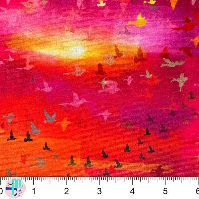 Sunset Fabric - Etsy