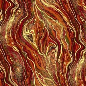 Abstract Marbling With Metallic Accents From Autumn Leaves - Etsy