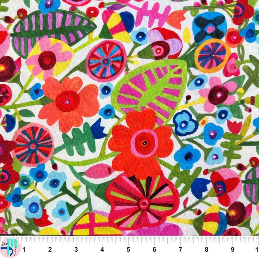 Bold and Colorful in White From Rainbows and Sunshine by Sharon ...