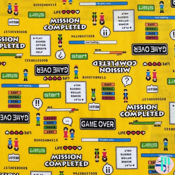 Video Game Fabric - Etsy