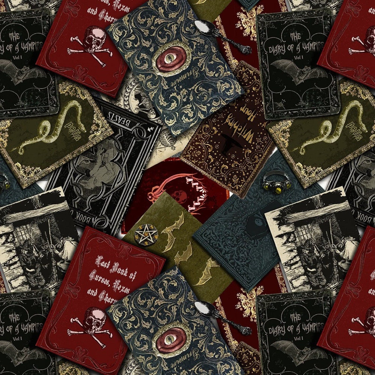 Spooky Spell Books From Wicked for Timeless Treasures - Etsy