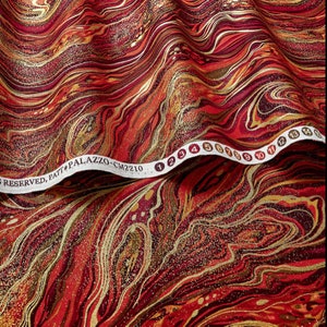 Abstract Marbling With Metallic Accents From Autumn Leaves - Etsy