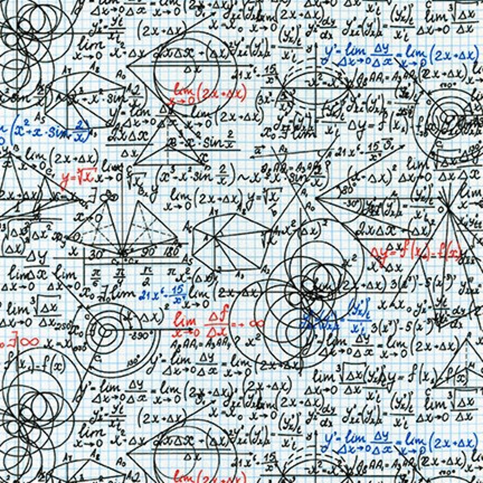 Equations on Graph Paper in White From Out of Print by - Etsy