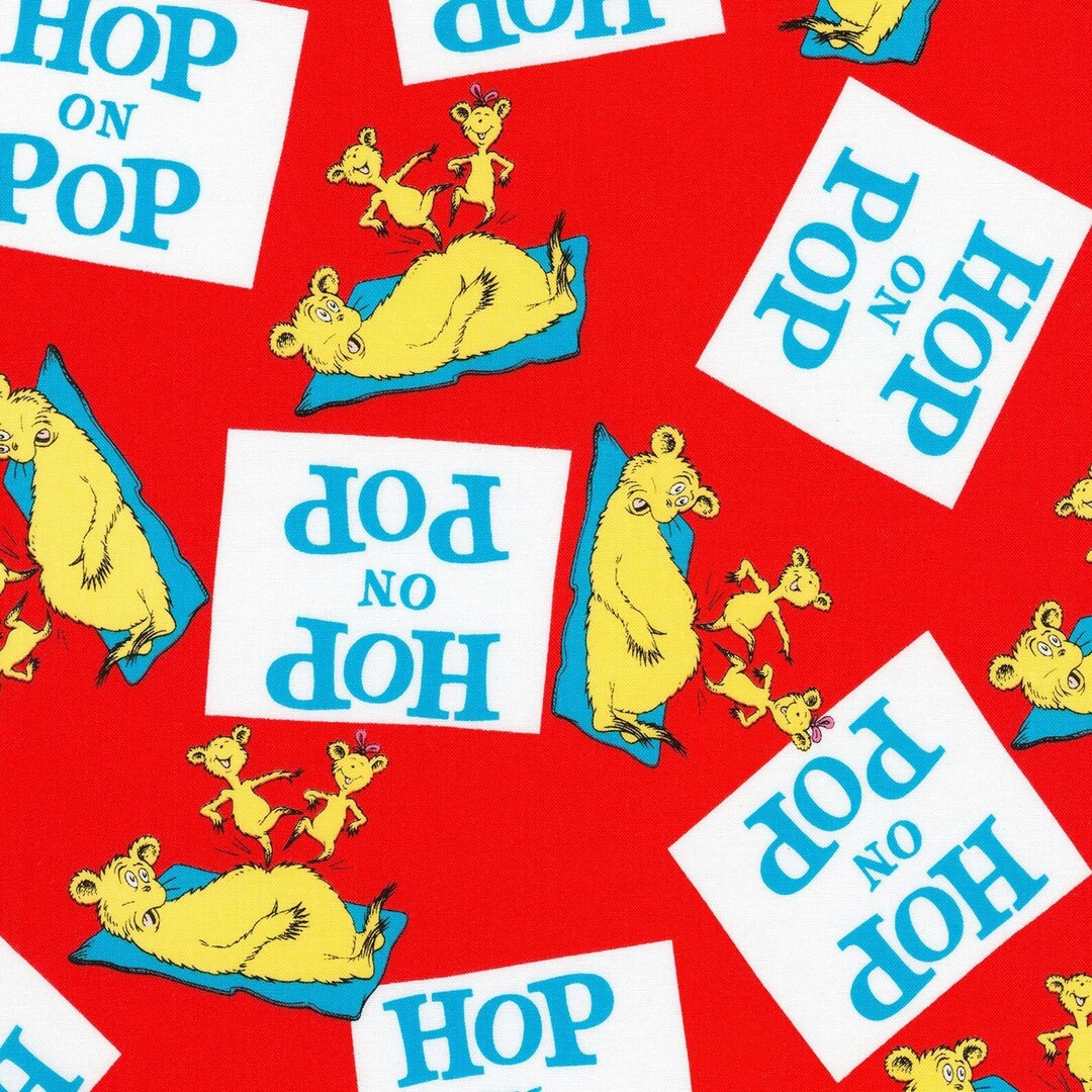Hop on Pop in Red - by Dr. Seuss Enterprises - for Robert Kaufman ...