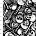 Packed Skeletons - From Wicked - for Timeless Treasures Fabrics - 100% ...