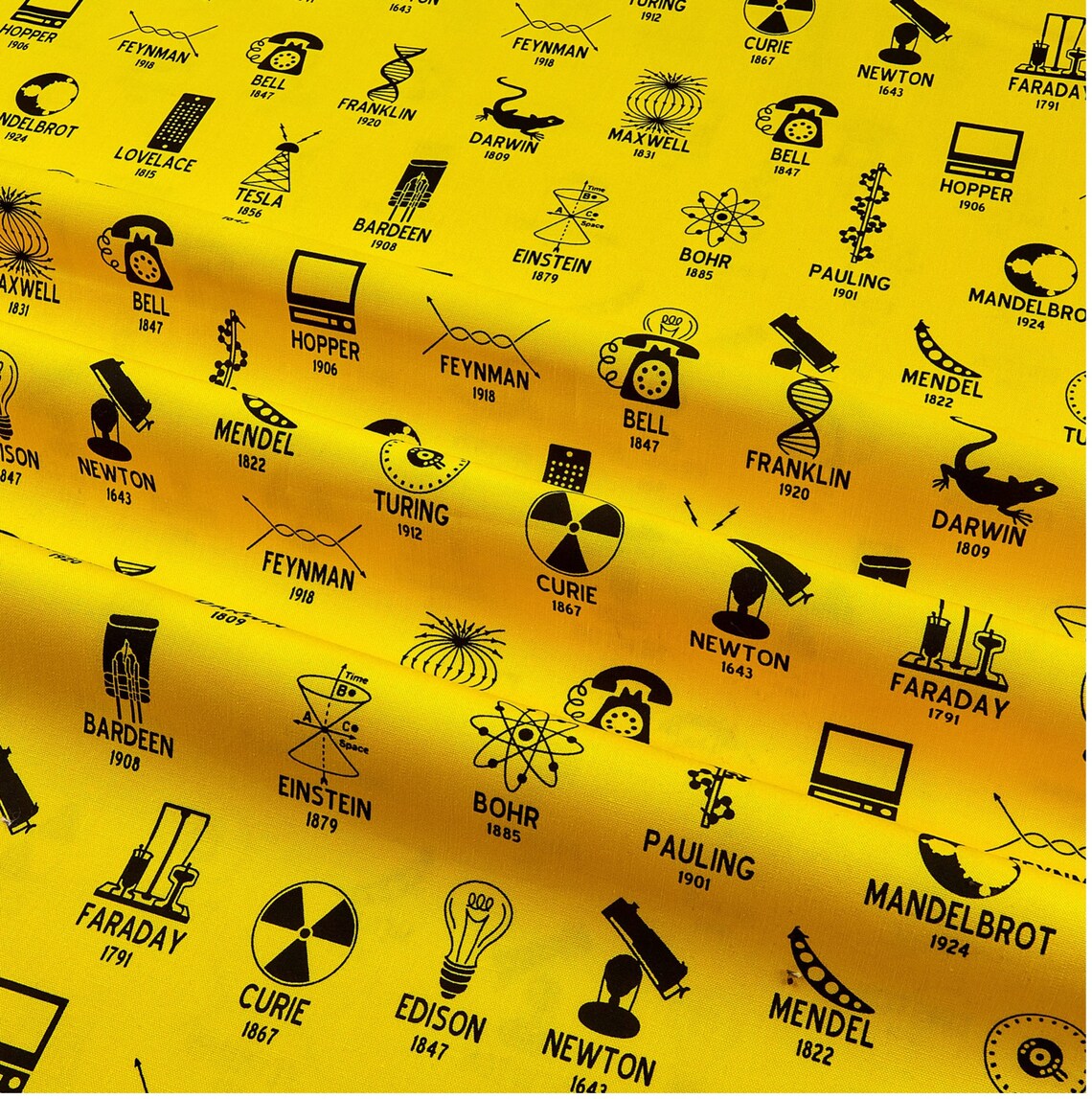 Science Symbols in Yellow From Science Fair by Valerie Wells - Etsy