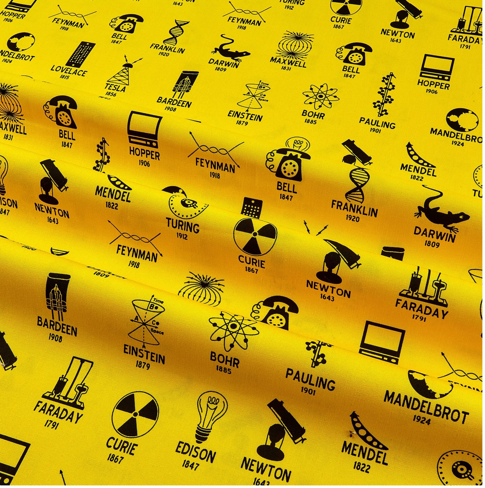 Science Symbols in Yellow From Science Fair by Valerie Wells - Etsy